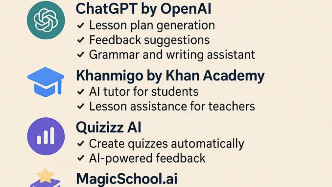 Top 5 AI Tools for Teachers to Boost Productivity in 2025 - Kruaof.com