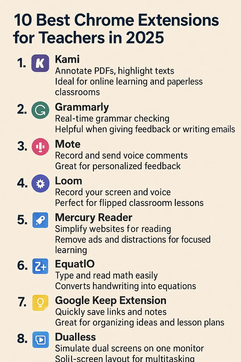 10 Best Chrome Extensions for Teachers in 2025 - Kruaof.com